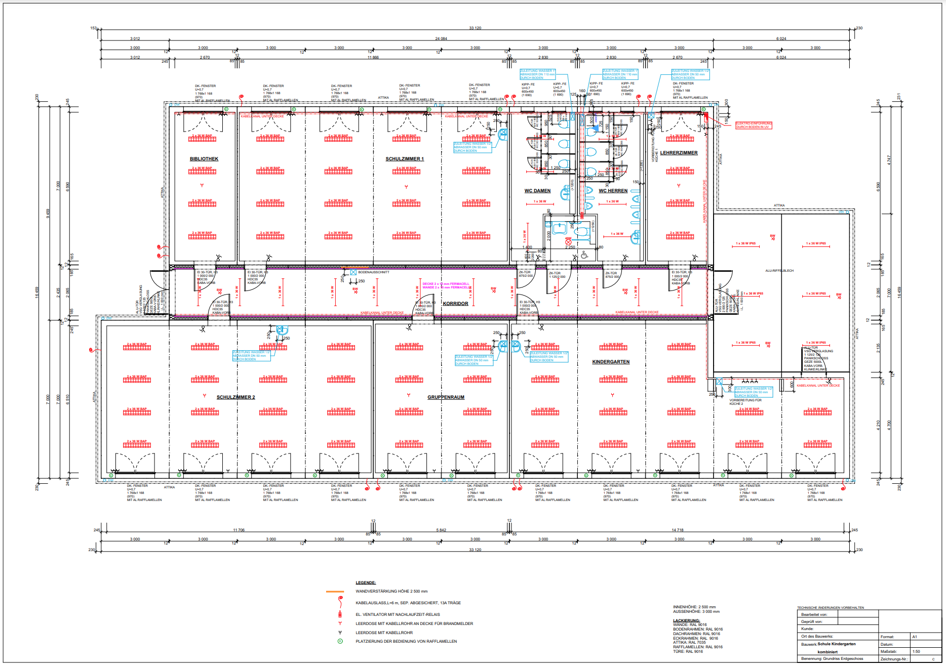 Schulcontainer Grundrisse - Containerrechner.de